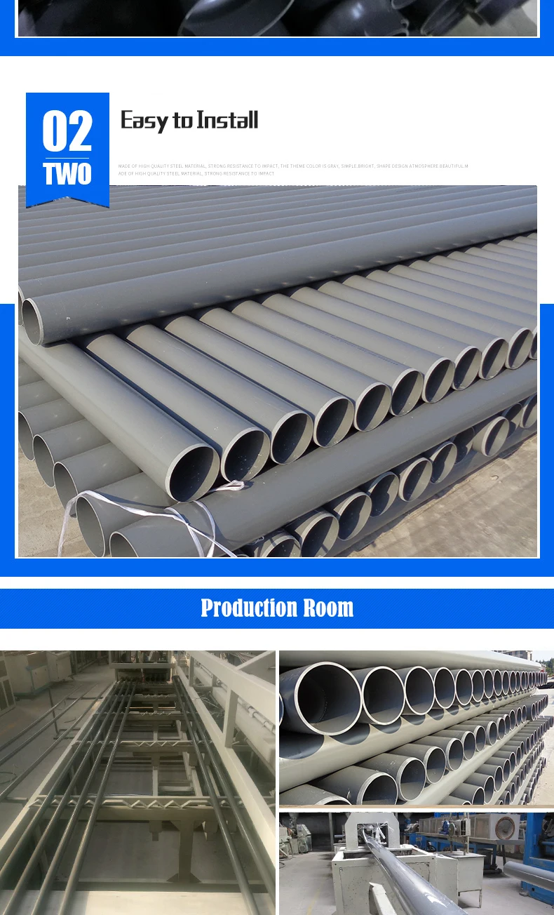 Sch40 Astm 3inch Electrical Pvc Pipe Wall Mount For Conduit Wiring ...