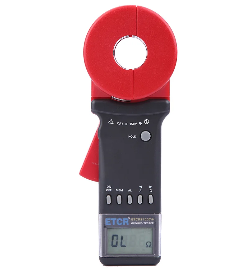 ETCR2100C+ Digital Clamp-on Earth Ground Resistance Tester