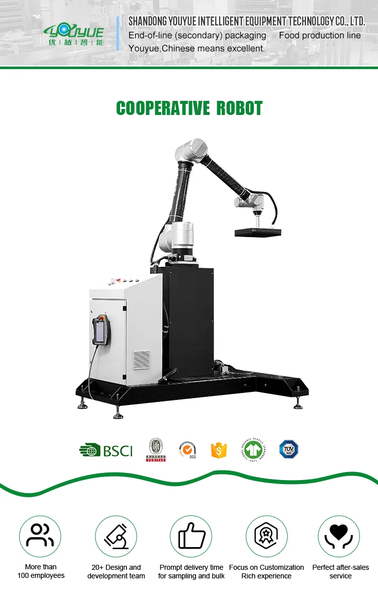 Small Cobot Robot Arm Cobot 1800mm Simple Palletizing Robot Cobot - Buy ...
