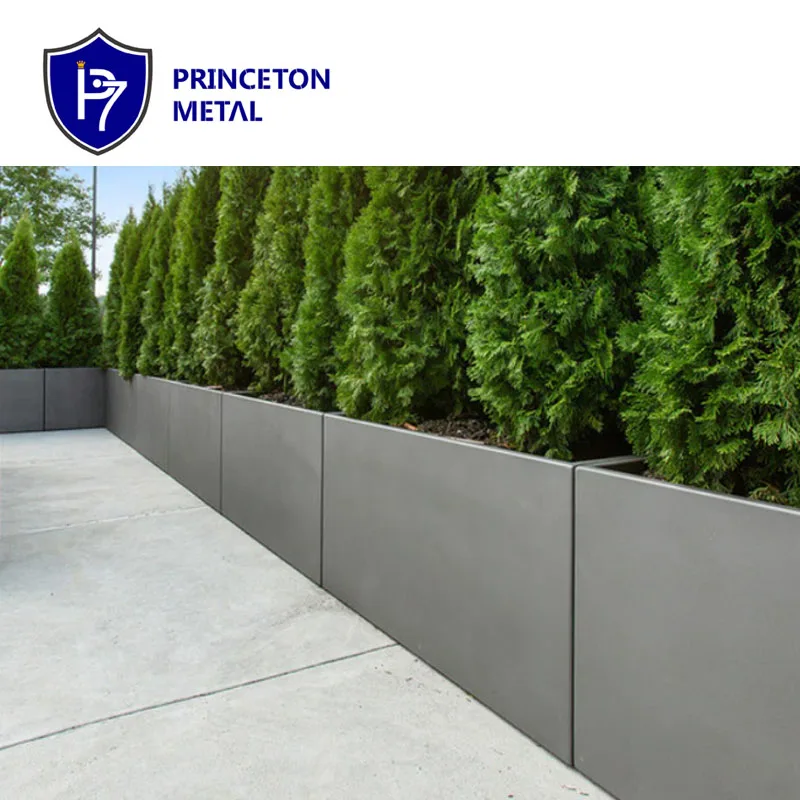 Low Profile Modern Metal Aluminum Planter Box - Durable & Stylish