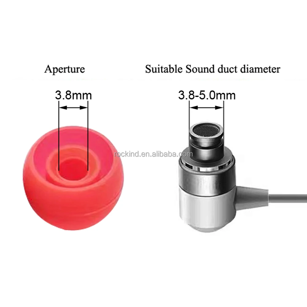 3.8mm Silicon Rubber Eartip For Beats Earphone Silicone Ear Tips For ...