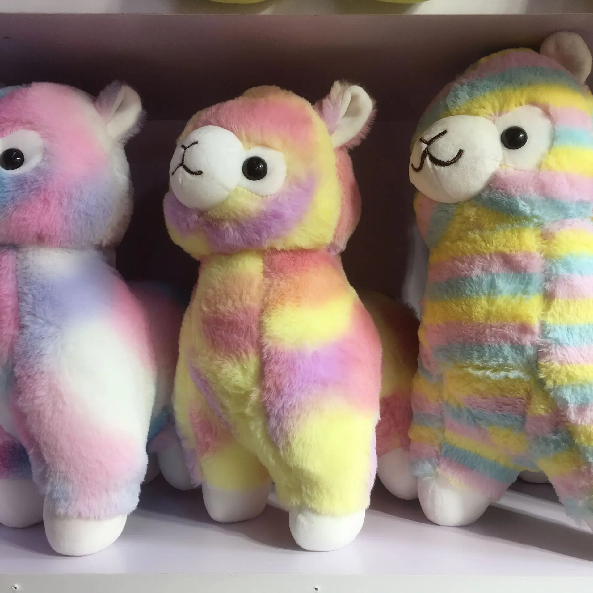 AIFEI TOY Colorful Plush Sheep Rainbow Alpaca Grass Mud Horse Dolls ...