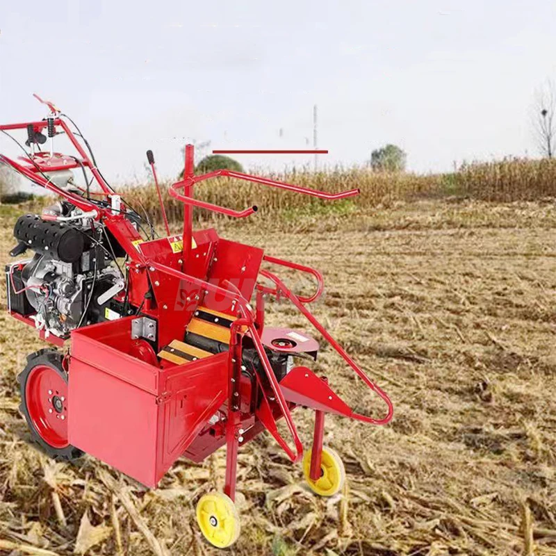 Small Maize Harvester Machine Corn Harvesting Machine Walk Behind ...