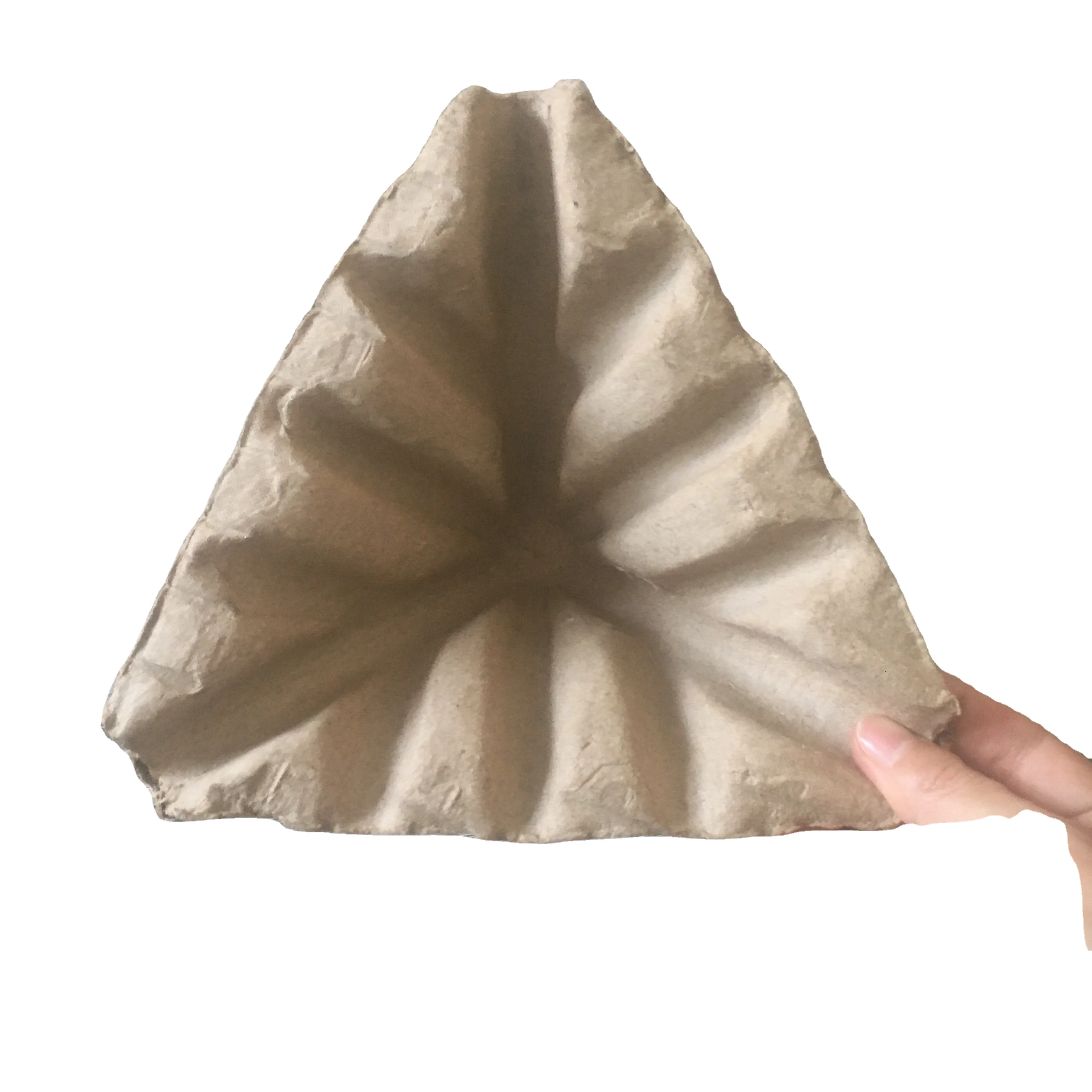 Custom Molded Pulp Corner Protector Biodegradable Avoid Injury For ...