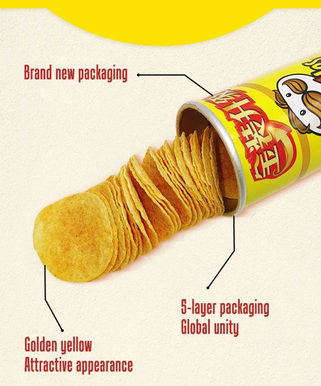 Wholesale High-Quality Potato Chips 110g Cans Made in China