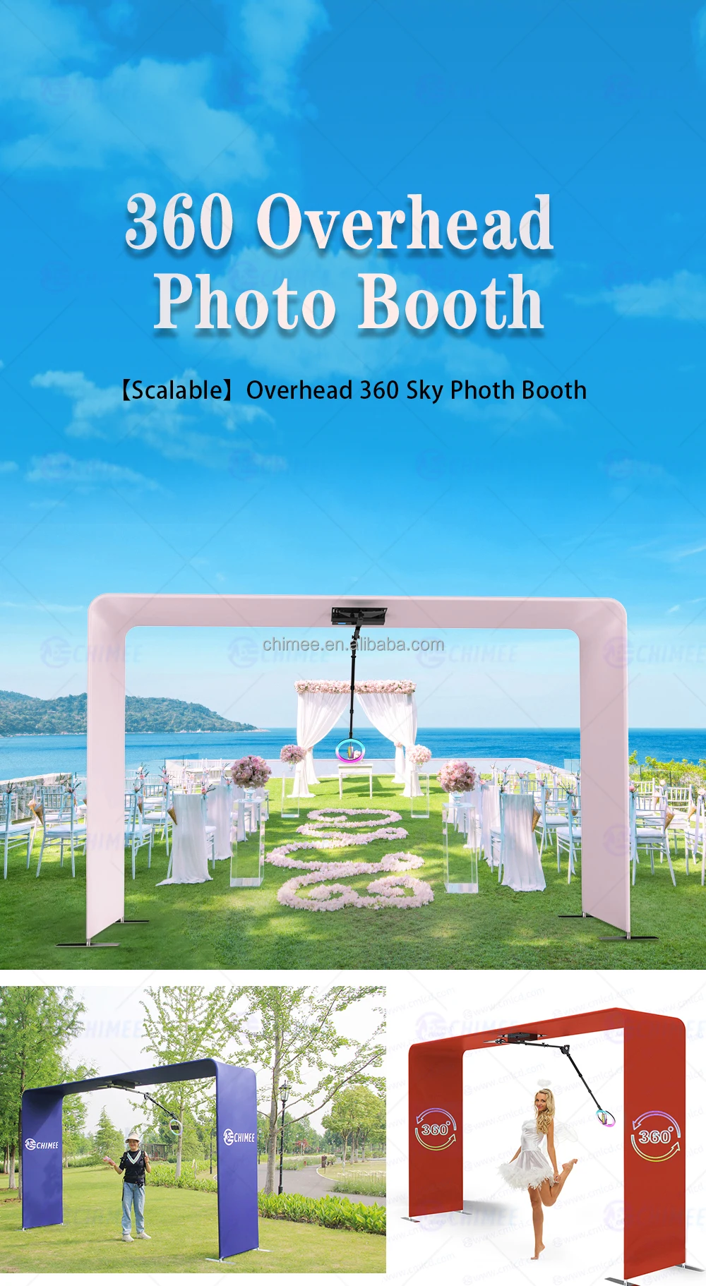 360 Photo Booth - Rotating Video Machine Automatic Photobooth