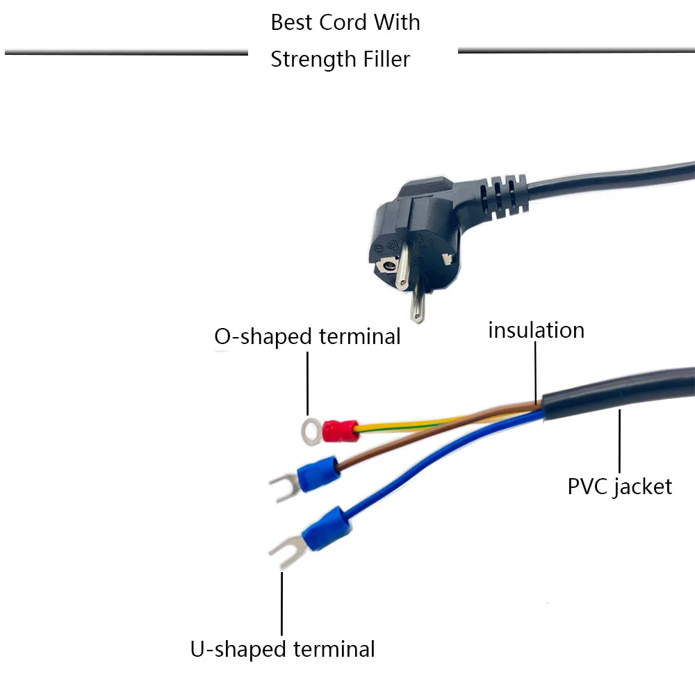 High Quality Expandable 3-pin Replacement Power Cord Small Appliance ...