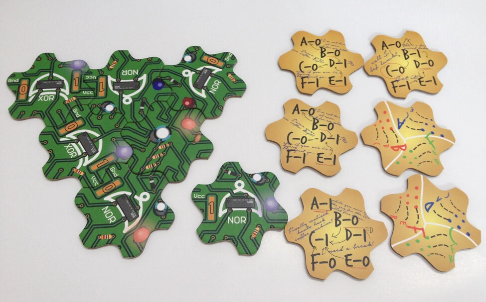 Die Cut Hexagon Cardboard Counters - Custom Board Game Pieces