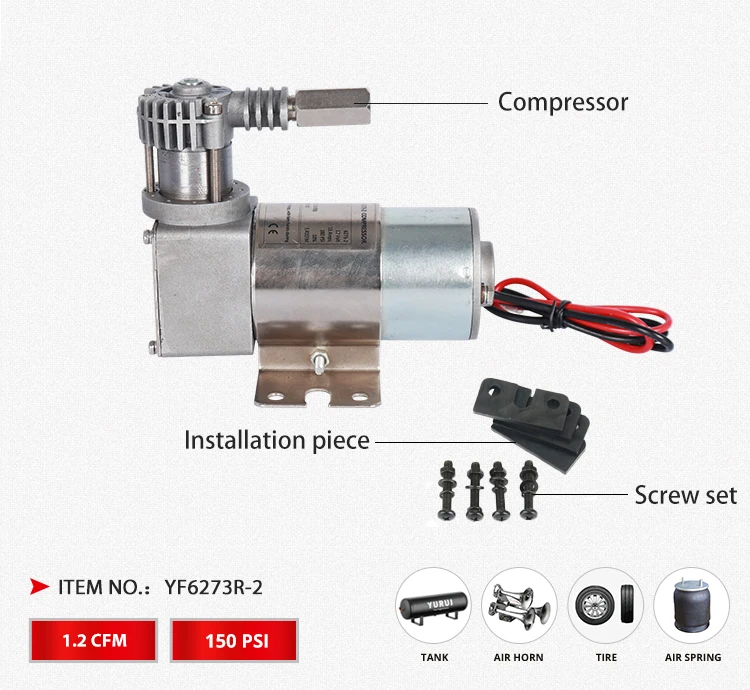 Multi-purpose 4x4 12v Suspension Air Compressor 150psi Car Pressure ...