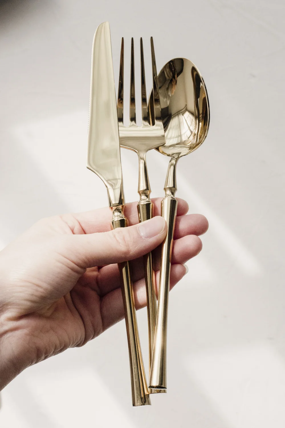 Gold Stainless Steel Cutlery Set - Luxury & Sustainability