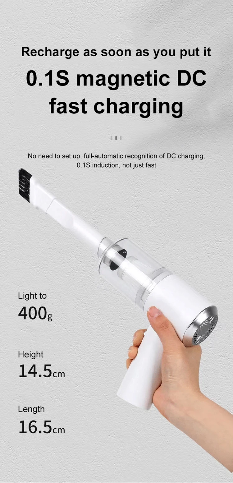 Qd004 Mini Table Cleaner Room Office Portable Window Handheld Wireless ...