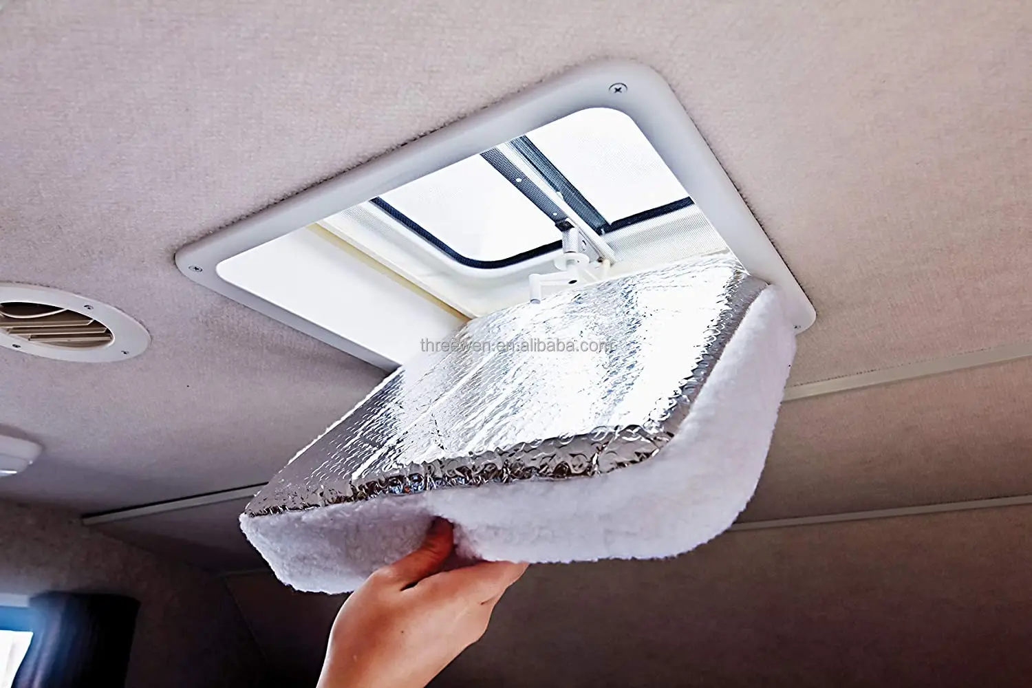 Thick Padding RV Vent Insulator - 14x14x3 Inch Pillow