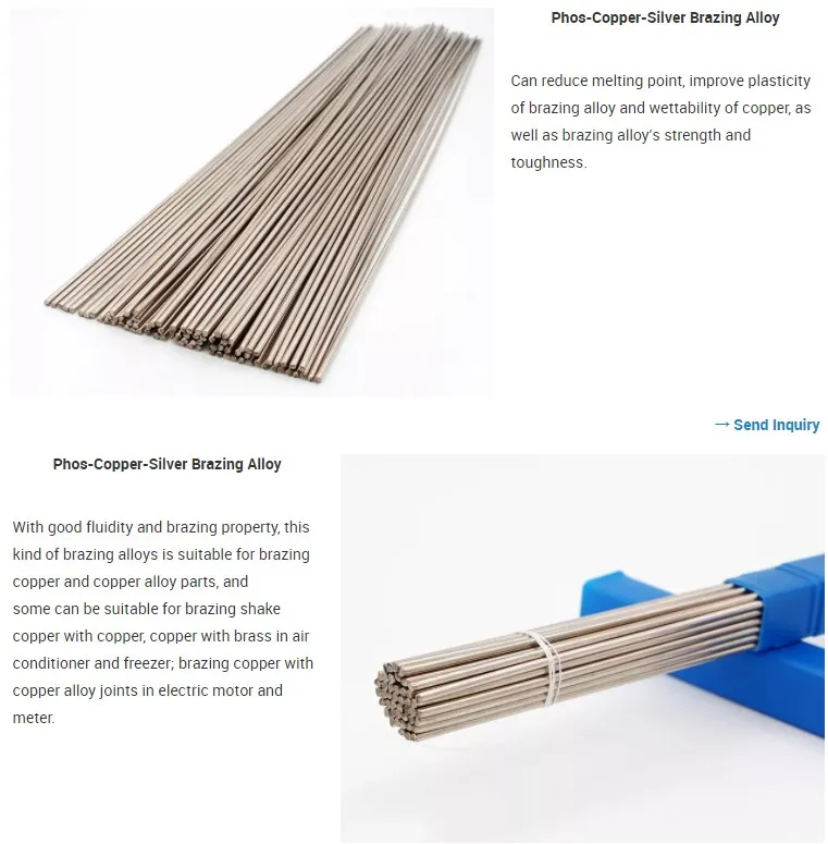 HVAC Silver Welding Rod Refrigeration Brazing Alloy Copper Alloy ...