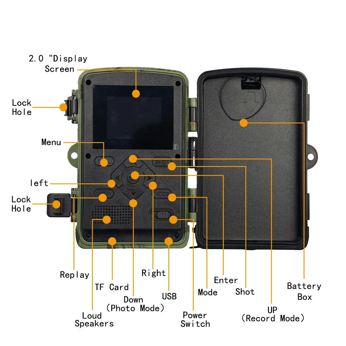 Wildlife Hunting Trail Game Camera Night Vision Black Flash Pr1000 Hd 2 ...