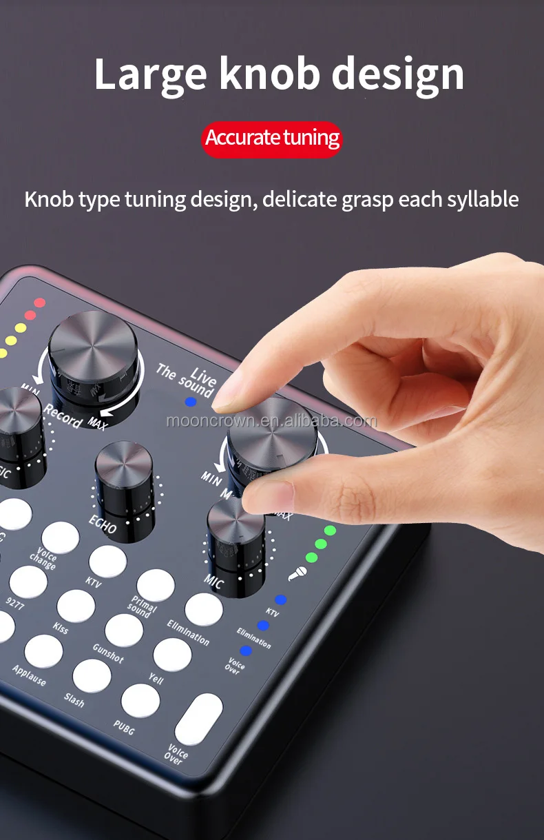 V8x Sound Card - Professional Audio Interface for Recording