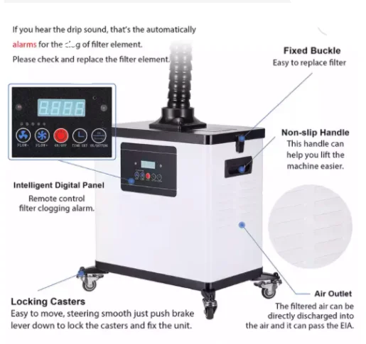 Teco Dtf Smoke Absorber Filter Fume Extractor Air Purifier For Dtf Oven ...