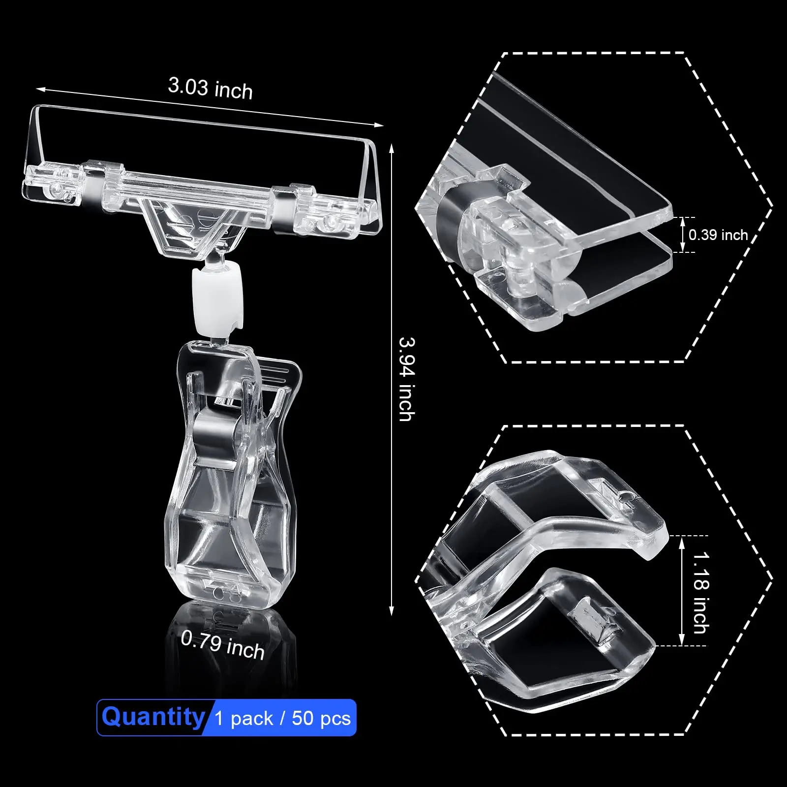 Wholesale Pop Sign Clip Shelf Price Tag Holder for Promotions