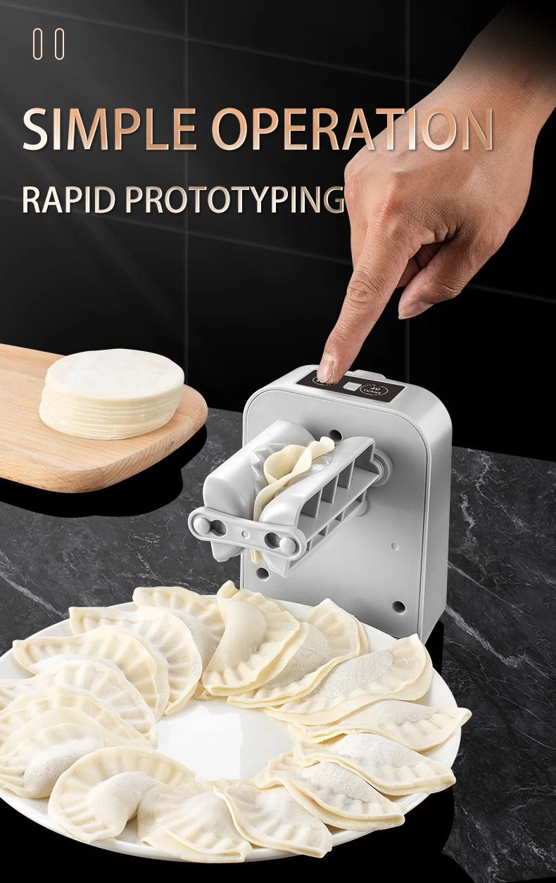 Electric Automatic Dumpling Wrapper Effortlessly Produces Plastic Gyoza ...