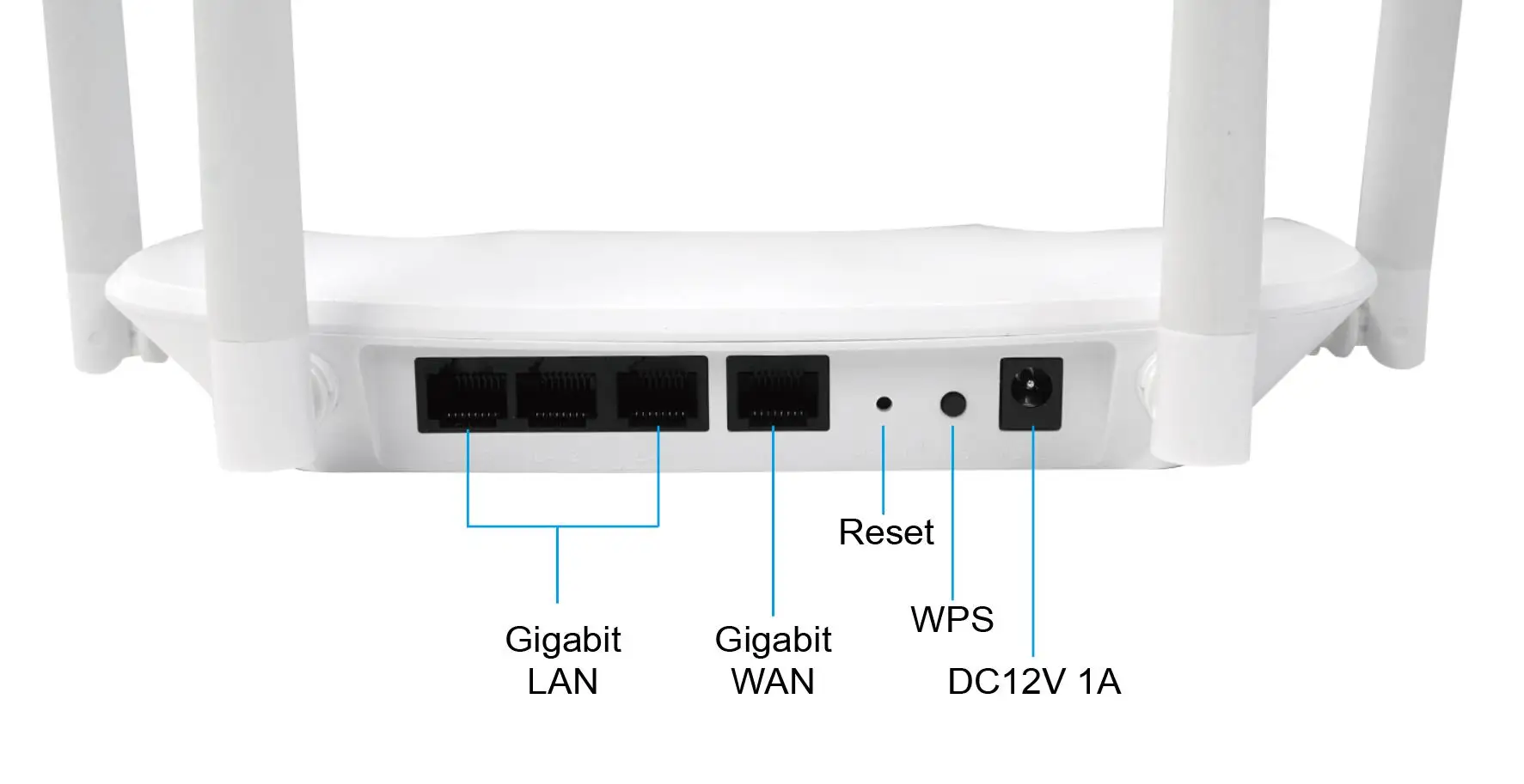 AC1200 Wifi 5 Router R712G-HS - Dual Band 4GE Wireless Router