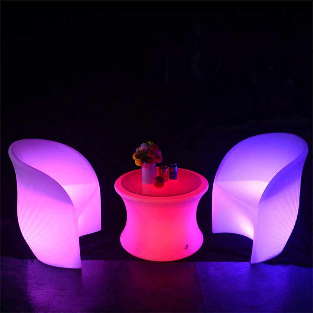 Rgb Color Change Illuminated Light Up Portable Bar Tables Outdoor Led ...