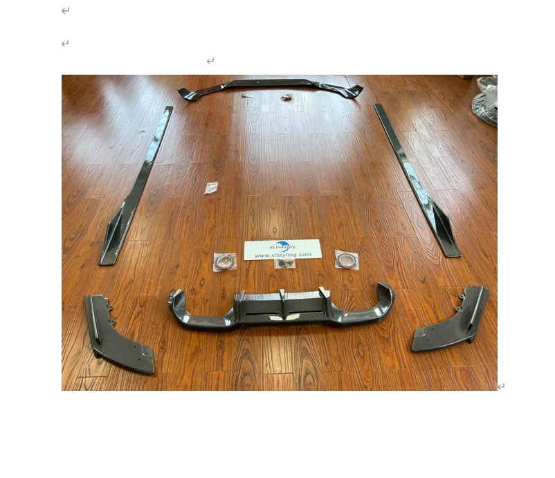 Car Conversion Aero Kiy Front Bumper Splitter Lip Rear Diffuser Side ...