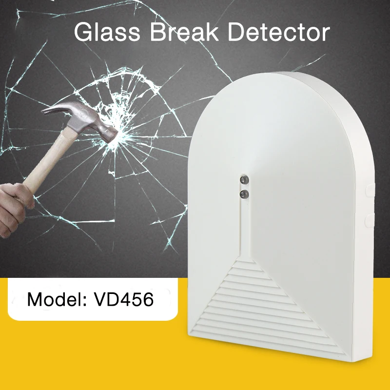 Wired Glass Break Detector - Secure Your Home Efficiently