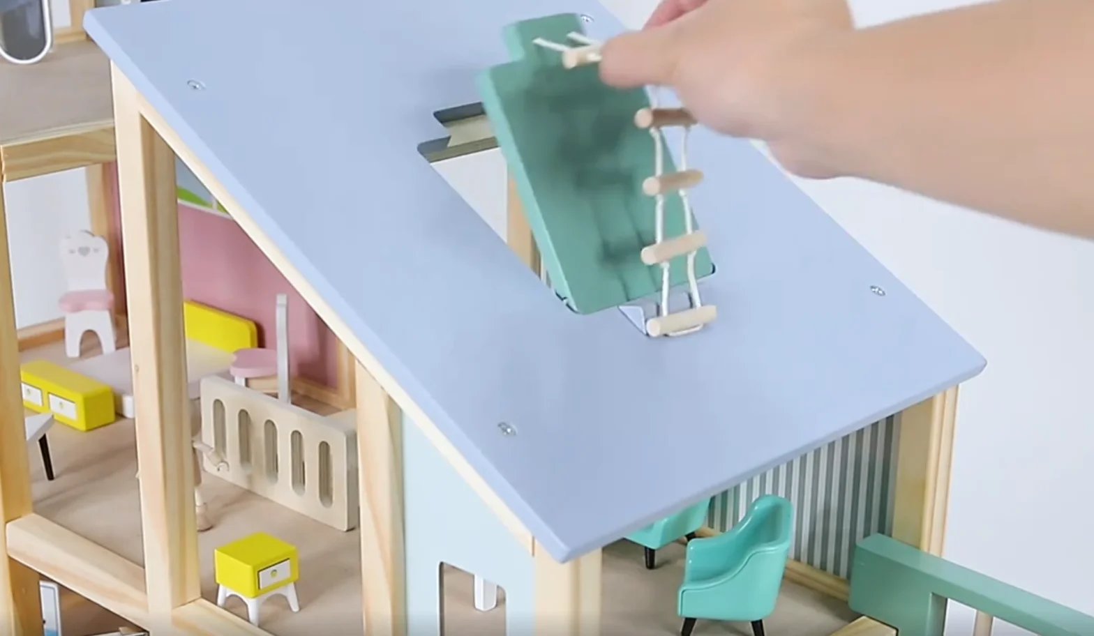 Custom Cosplay Educational Baby Doll House Toy Furniture Wooden Doll ...