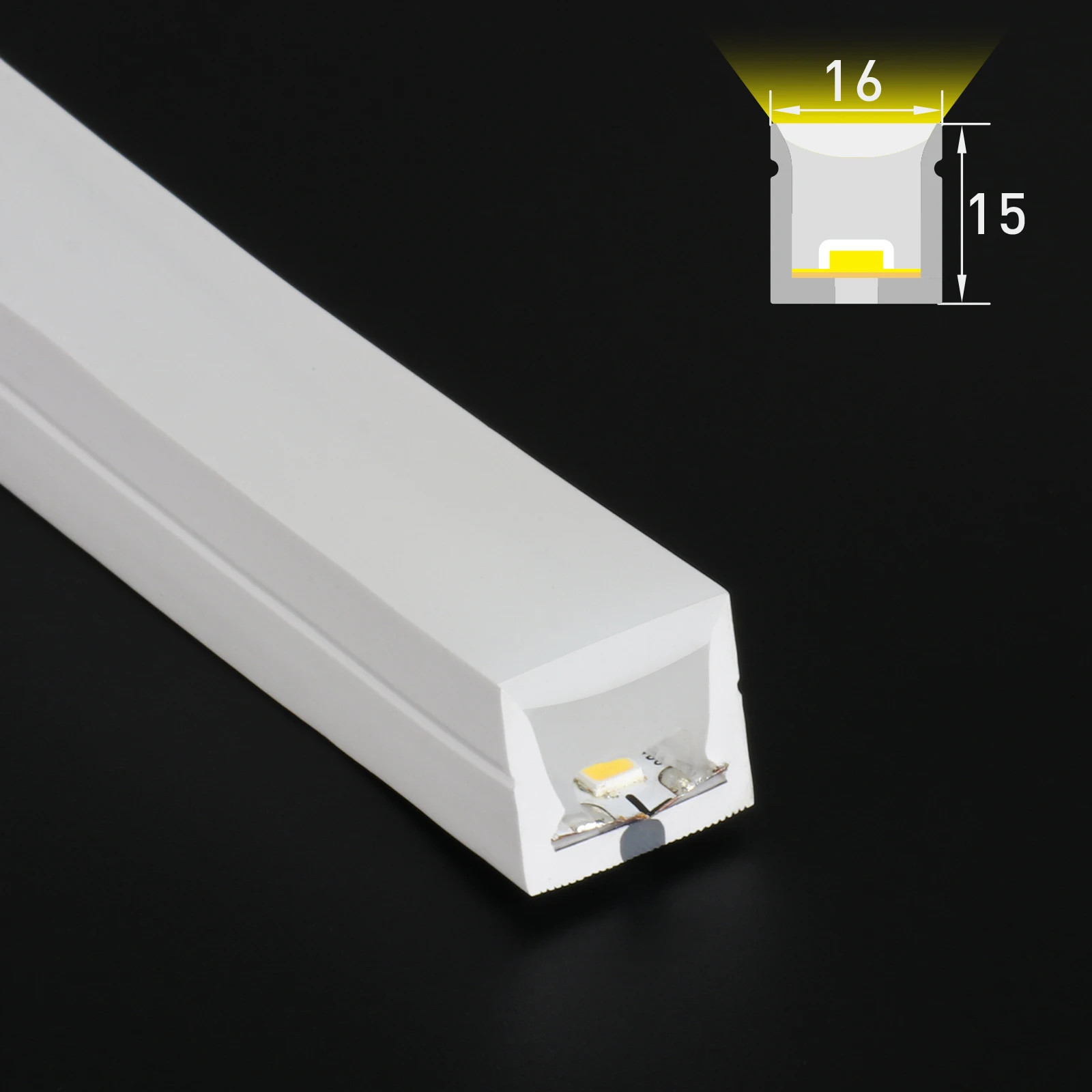 N1615P-TOP SURLED Neon Flex RGBW RGB LED Tape Light Waterproof Silicone ...