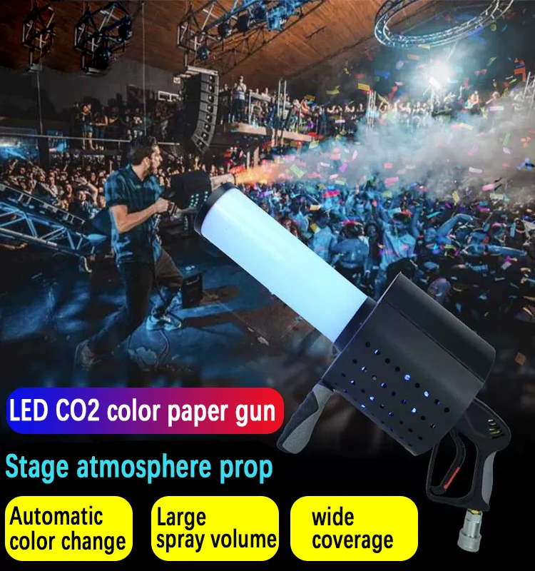 Co2 Jet Machine Led Co2 Fog Machine Dj Gun Smoke Cannon Spray Confetti ...