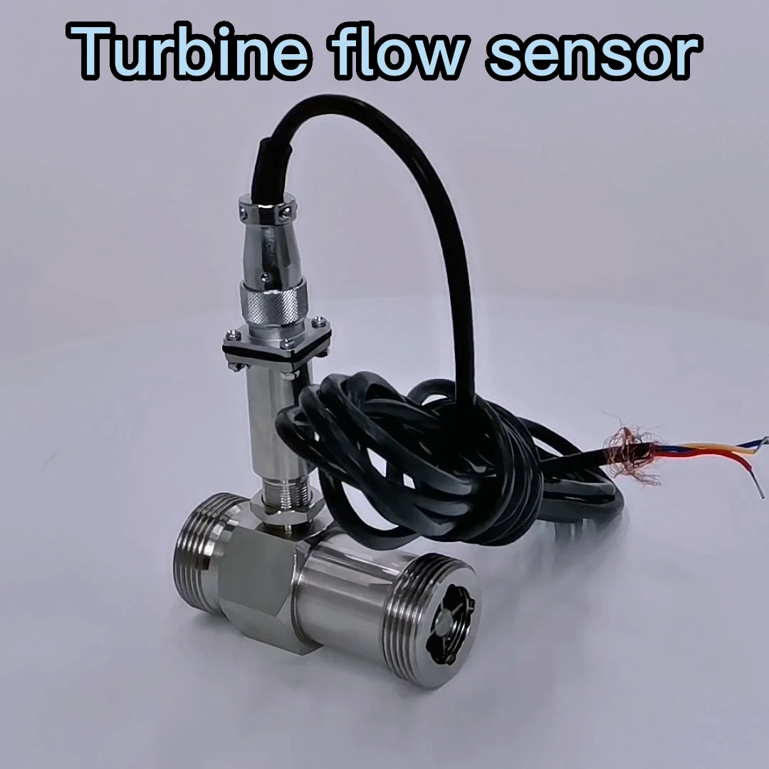 Flowmeter Water Turbine Flow Meter Sensor With Pulse Signal Thread Connection 2 Inch 1 Inch ...
