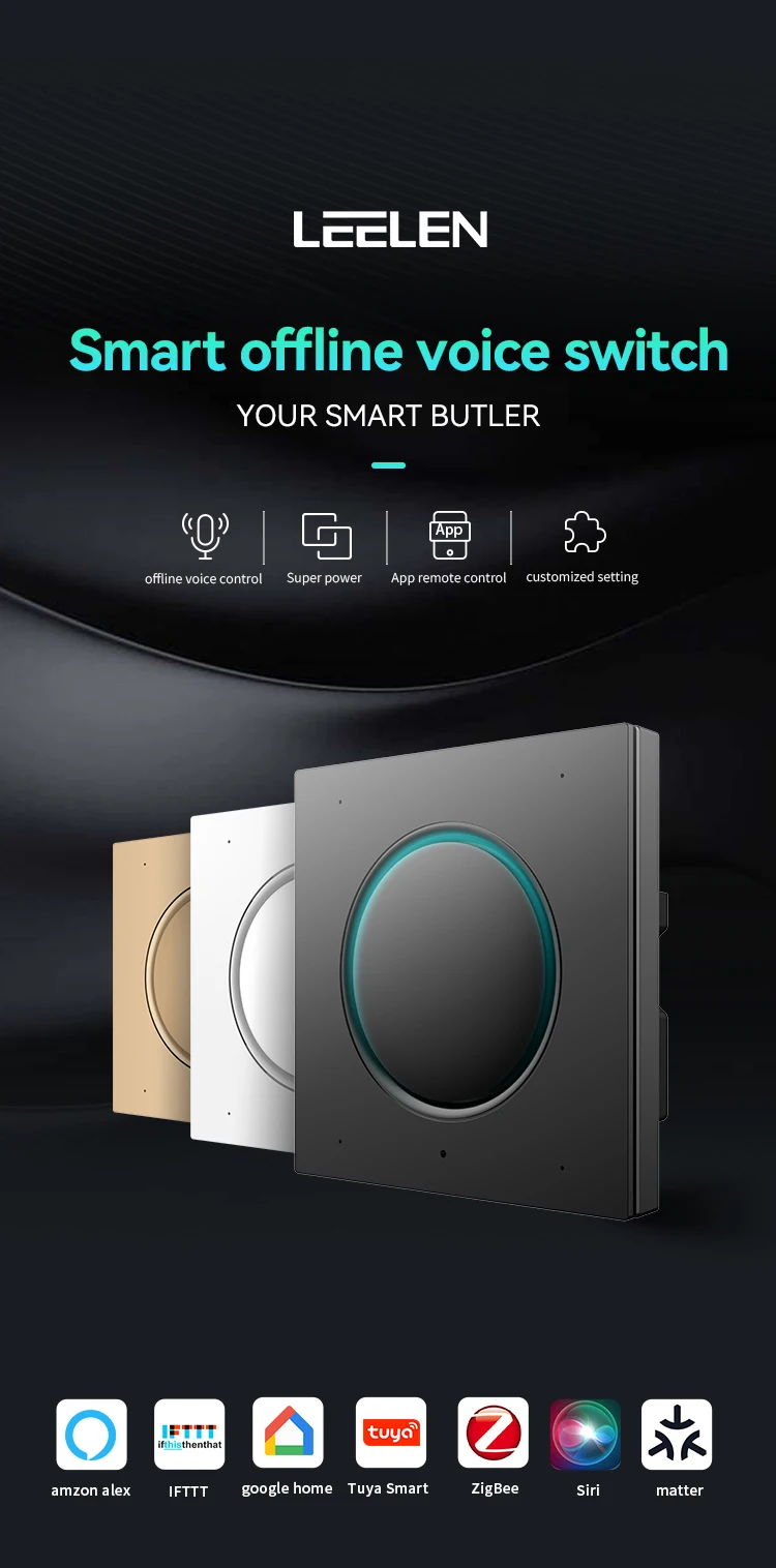 LEELEN Interruptor Inteligente Smart Home System Voice Control Switch ...