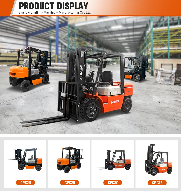 New Forklift 3.5 Ton Diesel Forklift With 3 Stage Mast Wholesale ...