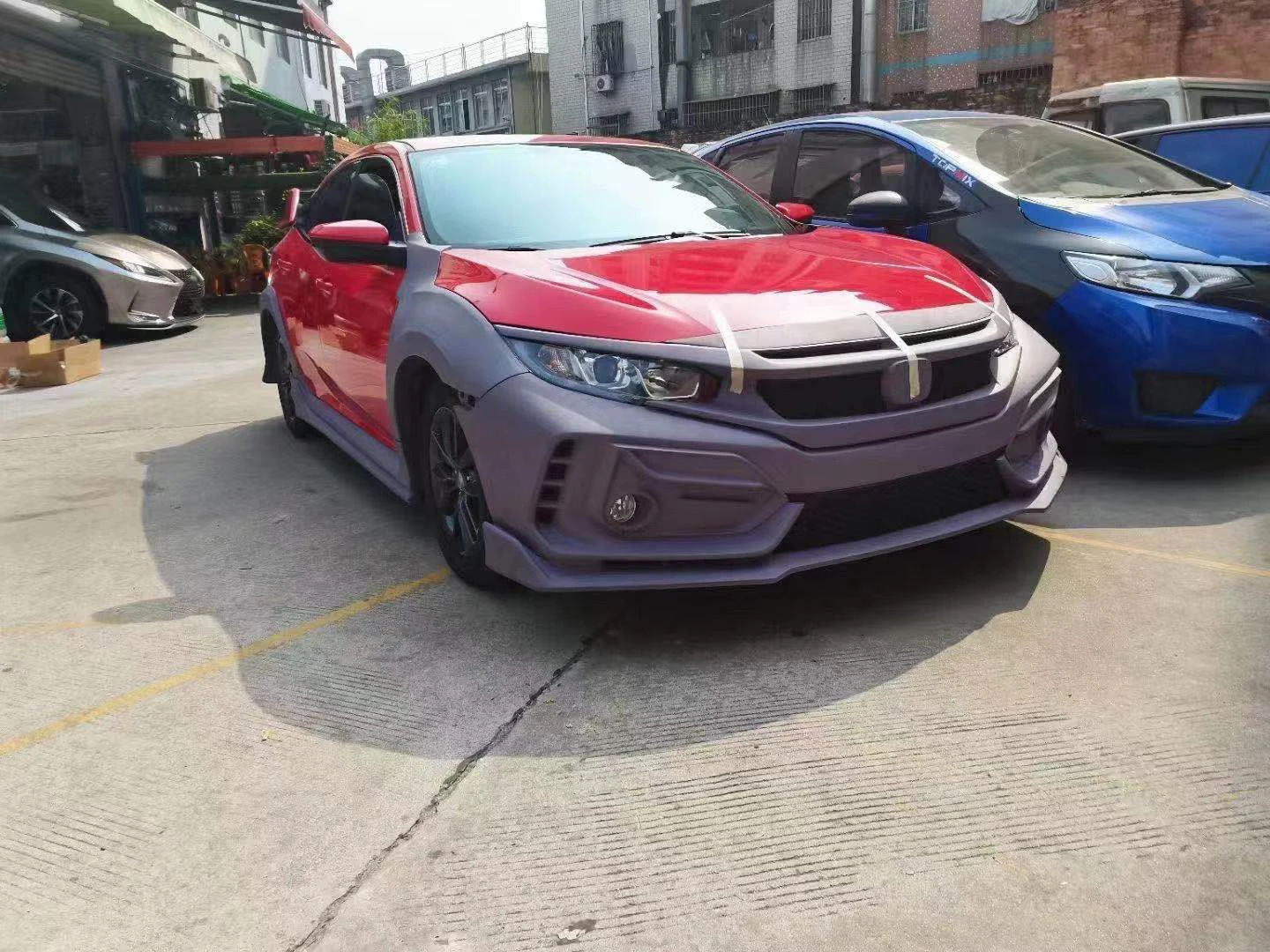 Car Modified FK8 Type R Body Kit for Honda Civic 2016-2021 | Upgrade ...