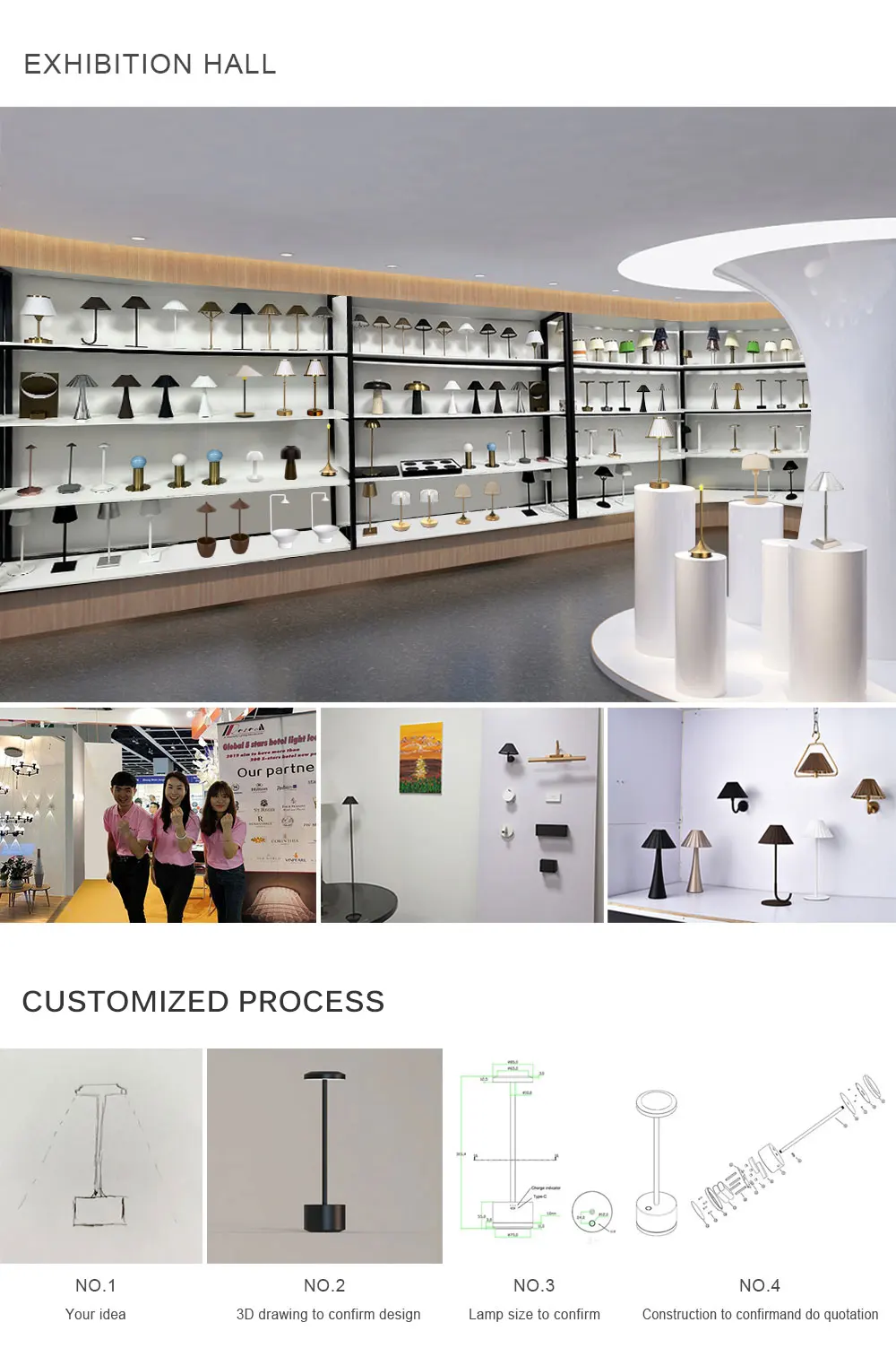 Restaurant Table Lamps Rechargeable Light Lampshade Metal Bamboo Lamp ...