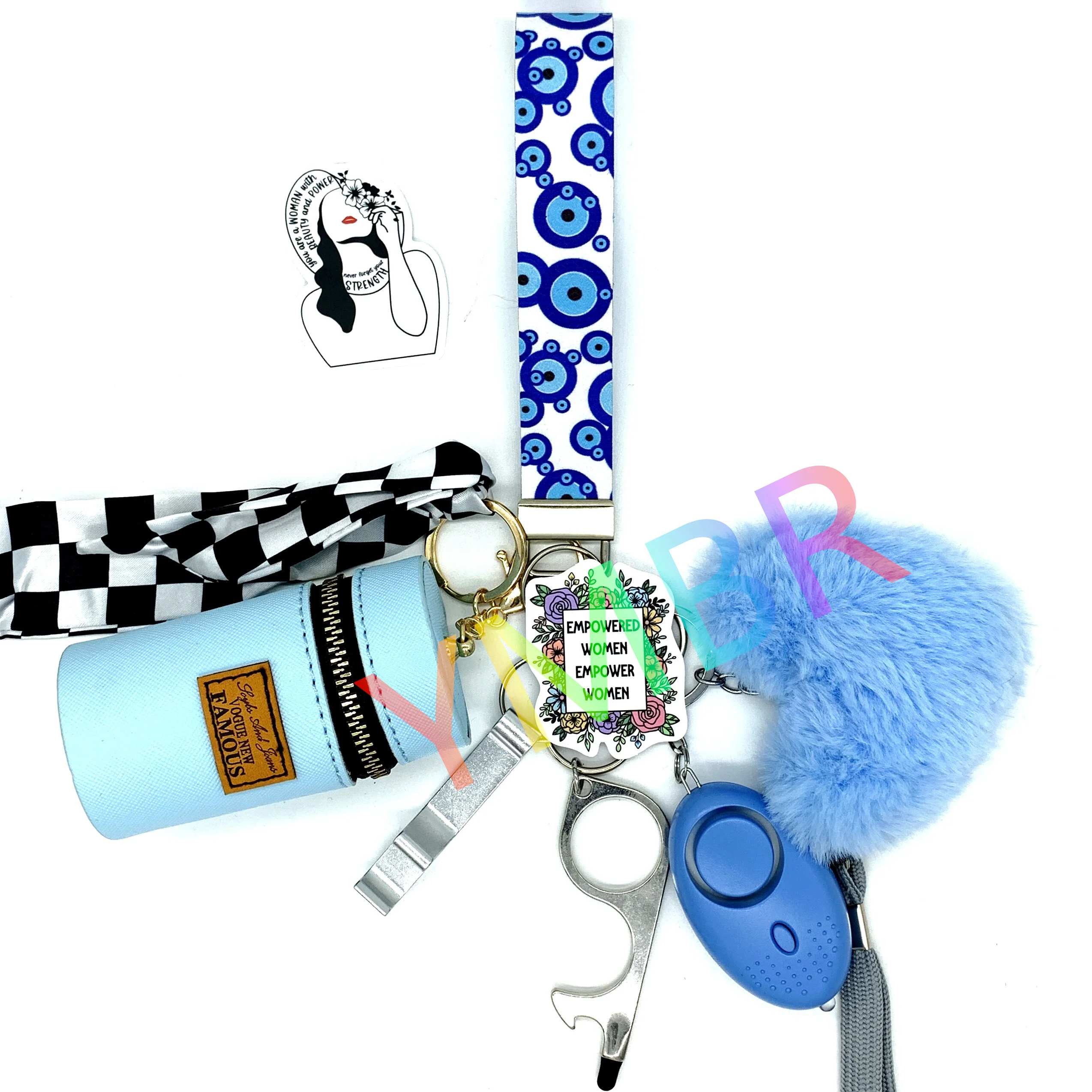 Wholesale Keychain Rubber Self Defense Key Chains For Women Plush ...