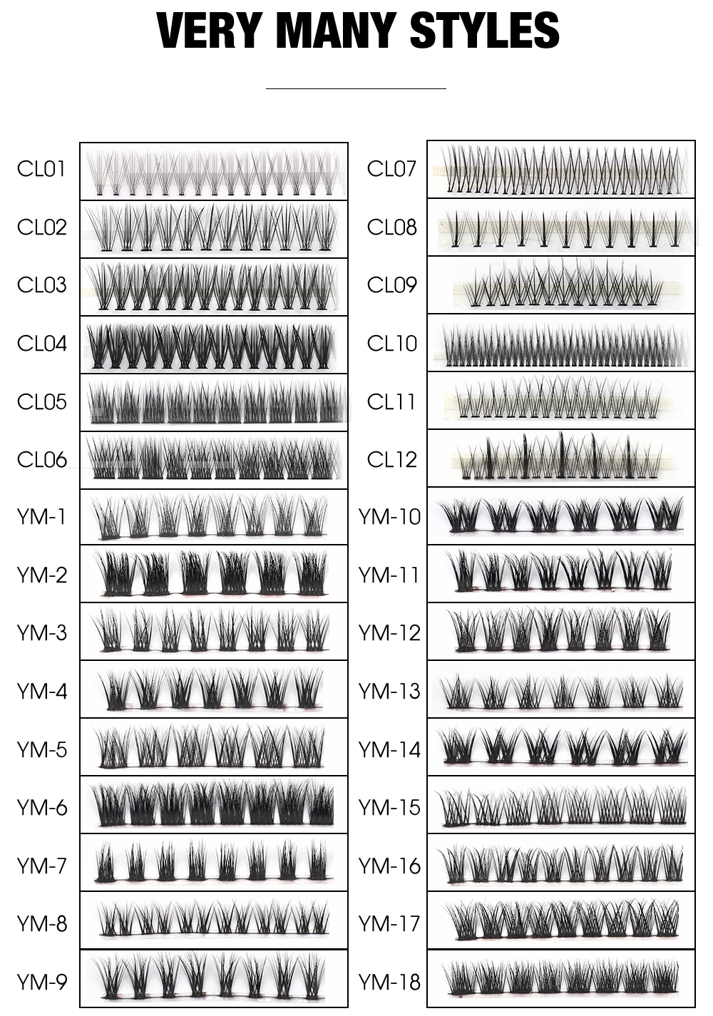 New Design DIY Lash Kit - Fluffy Fans Knot Free Lashes