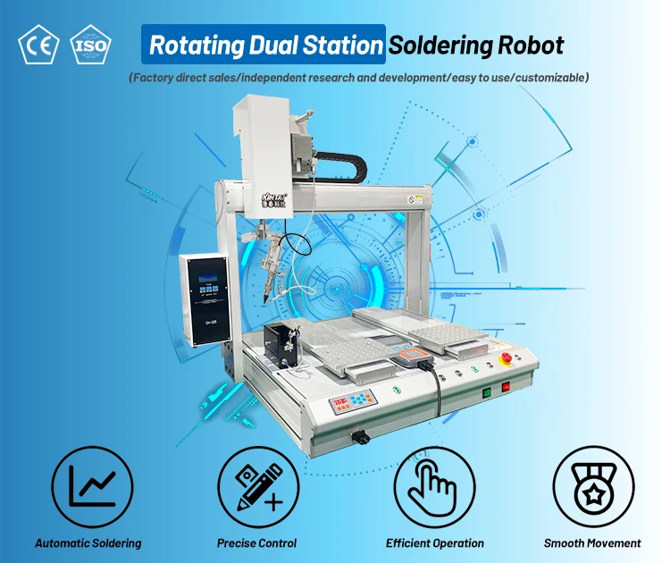 4 Axis Automation Desktop Smd Thermostat System Robotic Pcb Soldering ...