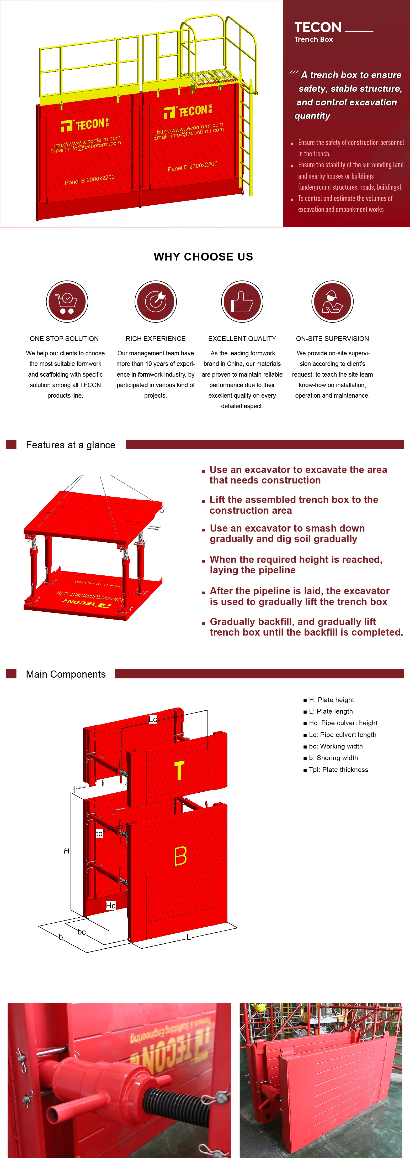 TECON Trench Box Shoring Solutions - Trench Safety Equipment