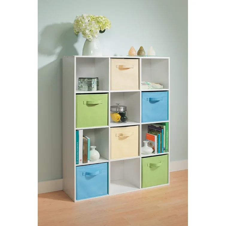 Wooden Bookcase Partition Wall Cabinet Separation Bookshelf with Open ...