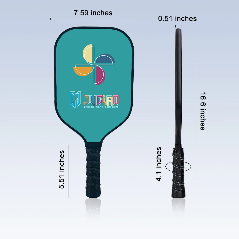 For JUCIAO Custom Logo USAPA Standard Carbon Pickleball Paddle Set 2 ...
