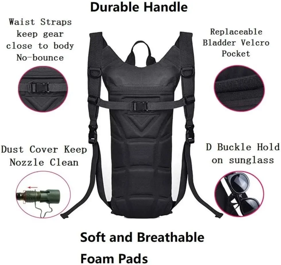 Pack Backpack with 3L Bladder Sport Running Water Bag 3L Tactical ...