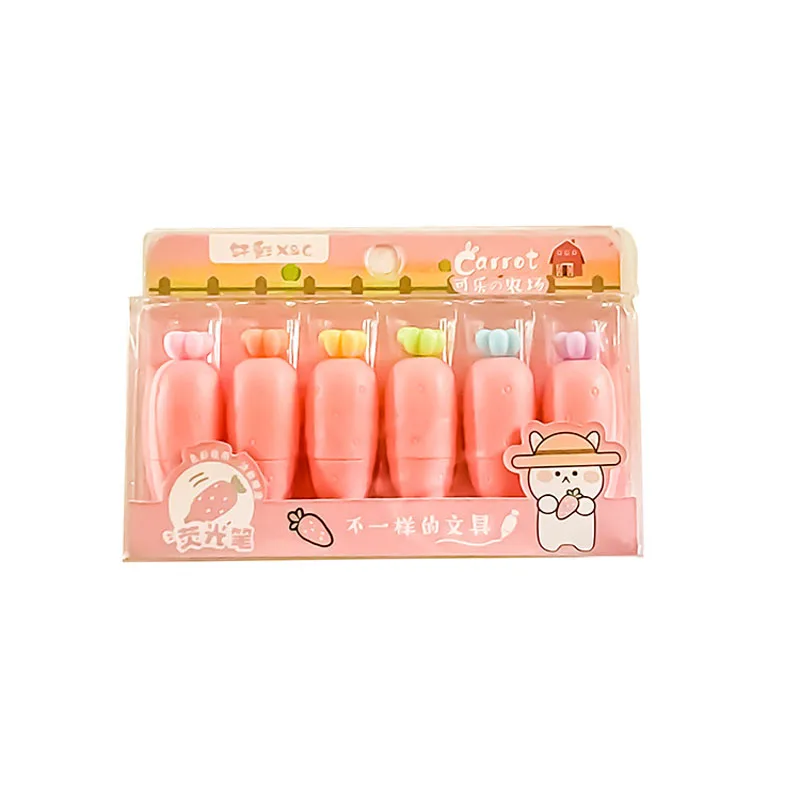 Cute Cartoon Fruit And Vegetable Mini Highlighter Can Be Used As A Gift ...
