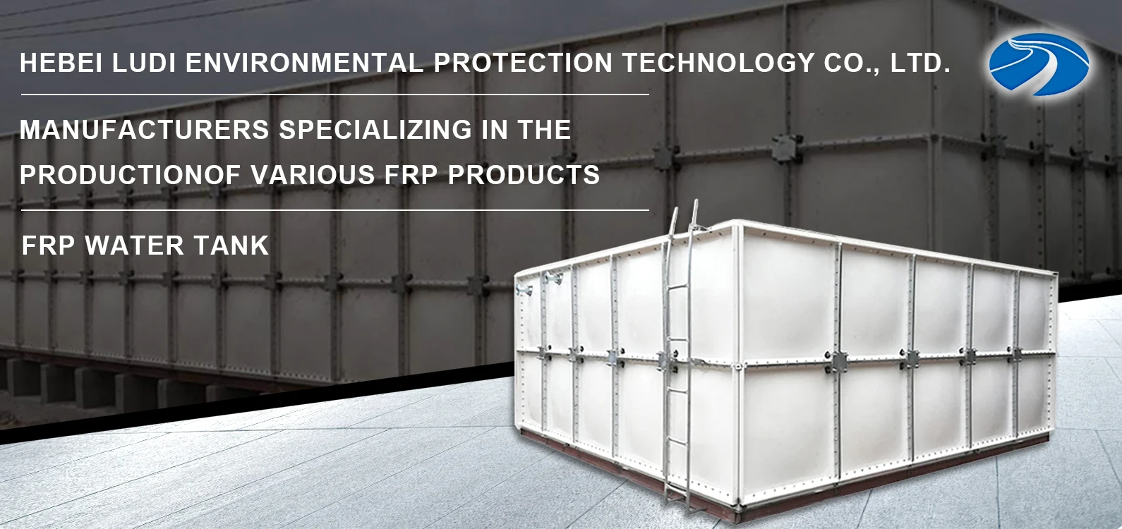 Large Modular FRP Grp Fiberglass Fire Water Tank 100000 Liter