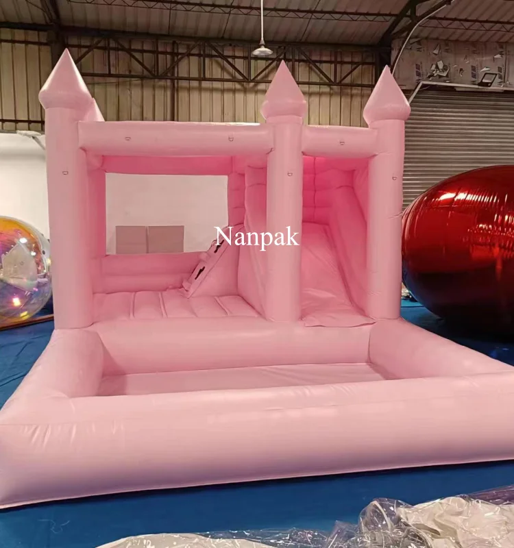 New Pvc Splashing Bouncy Castle Inflatable Summer Water Fun Inflatable ...