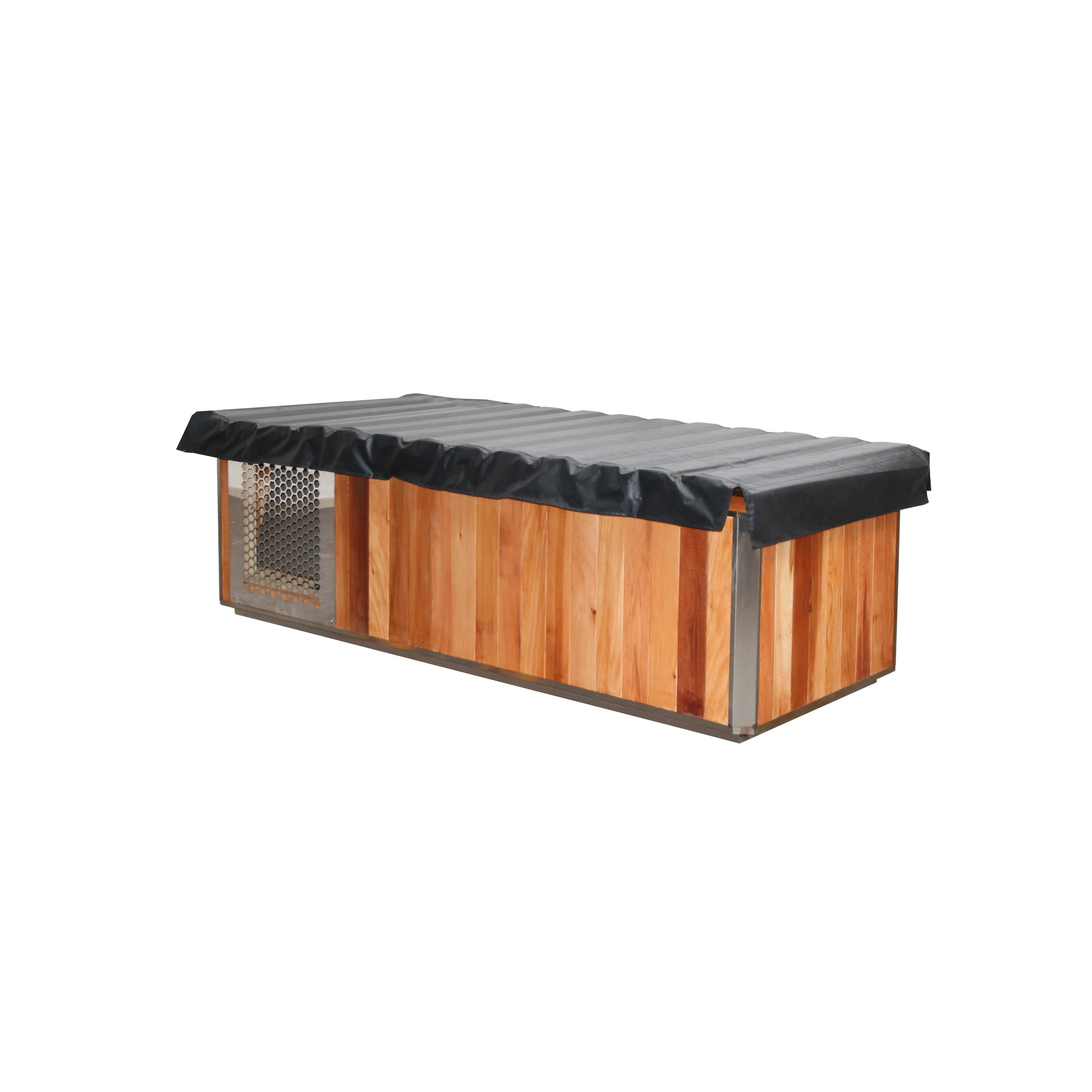 New Zealand Knotless Spruce Ice Bath Tub With 304 Stainless Steel Inner ...