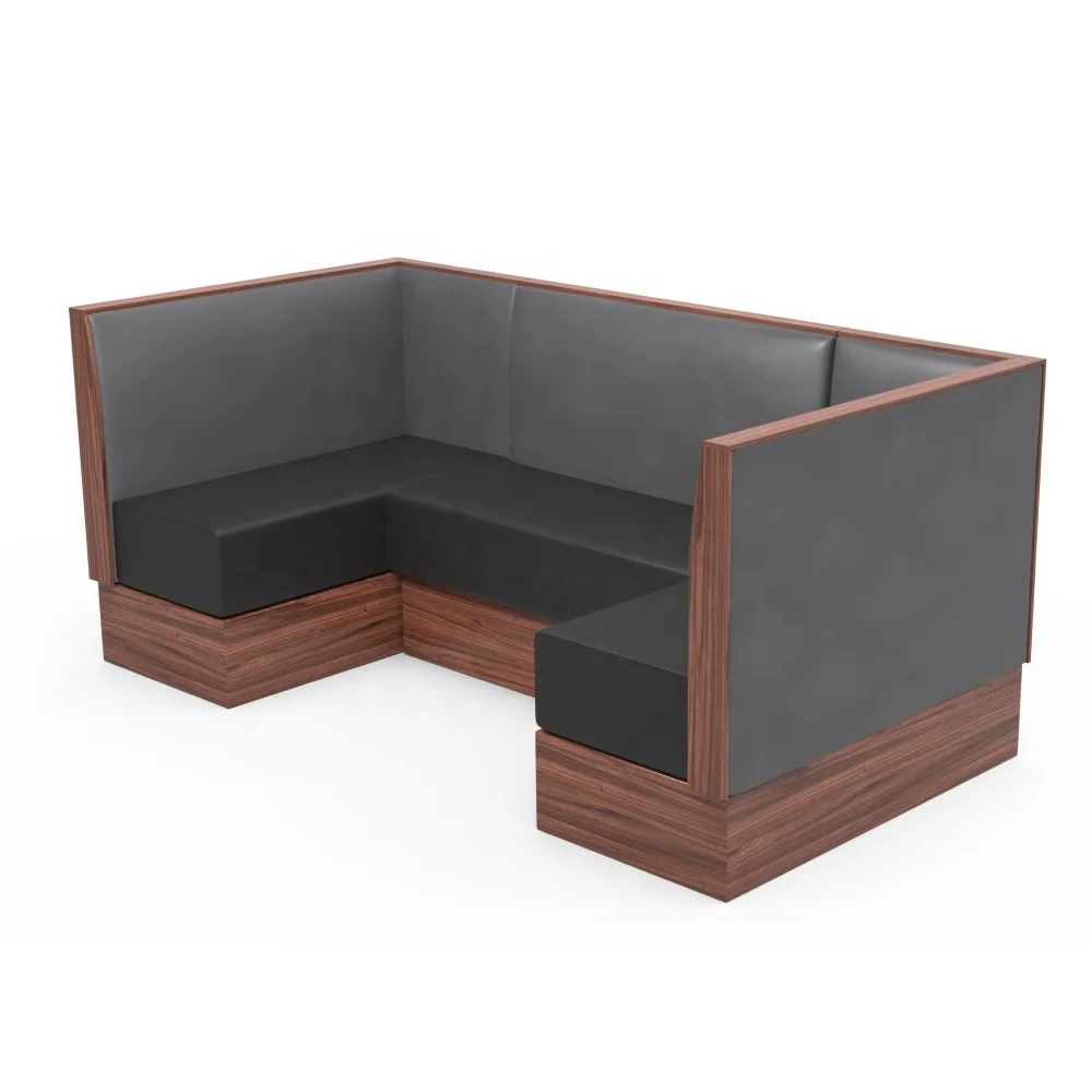 Coffee Banquette Restauraant Booth U Shape Corner Furniture C Shaped ...