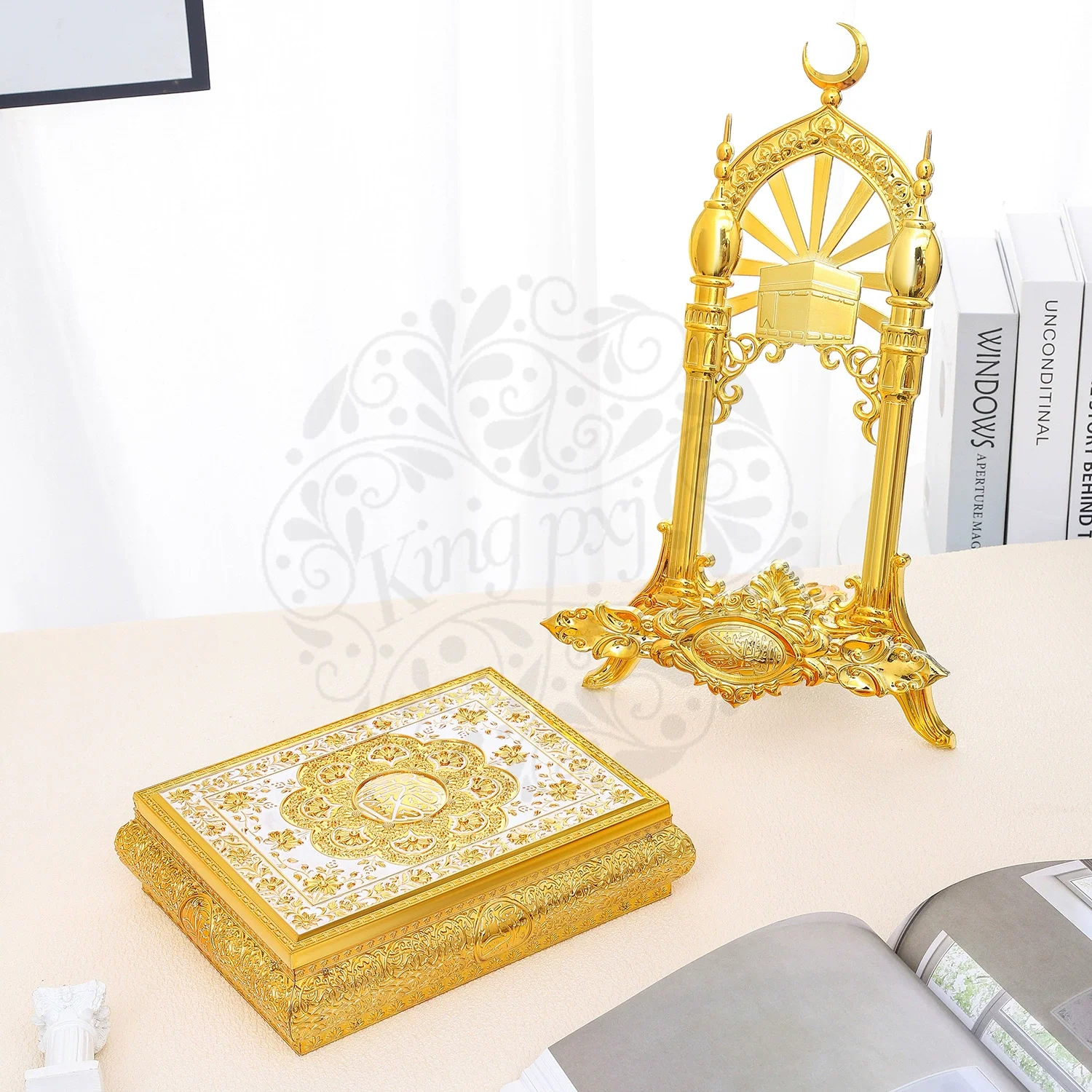 Muslim Quran Bookshelf Home Decoration Koran Book Holder Plastic ...