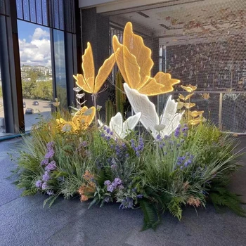 J-284 Wholesale Led Giant Lighting Butterfly For Wedding Party Floral ...