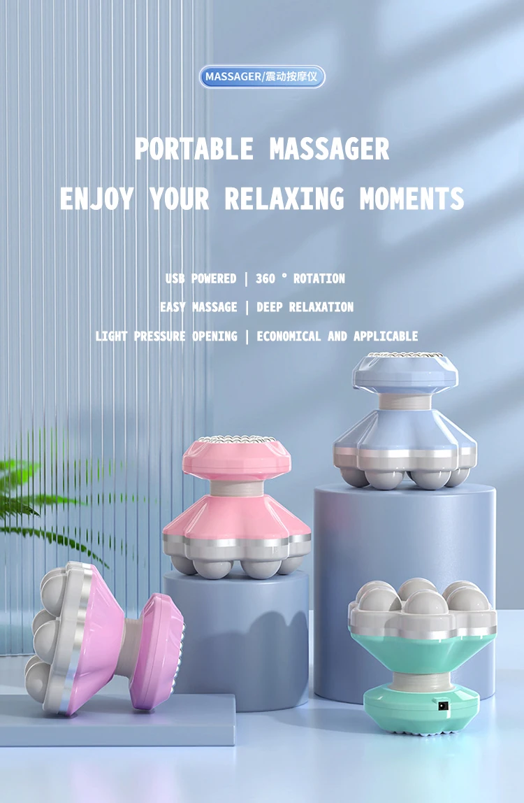 2023 New Portable Handheld Body Massager Battery Operated Or Usb ...