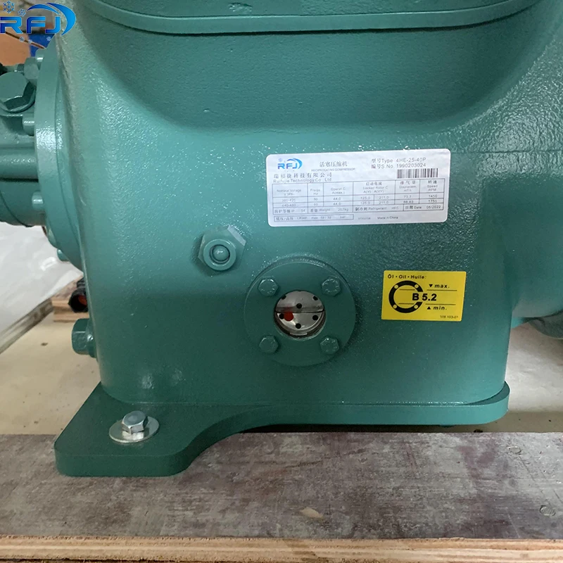 Semi-hermetic Reciprocating Compressor 4HE Series 4H-25.2 Voltage 400V ...